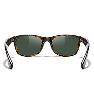 MERRY'S Polarized Unisex Shades Sunglasses for Men and Women Vintage Polarized Sun Glasses Mirror Lens (Leopard Frame/G15 Lens, 55)