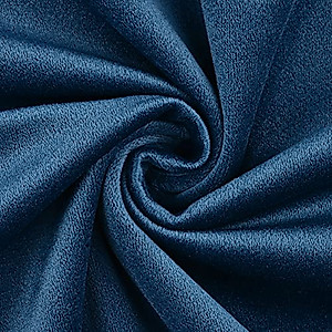 Yastouay 2 Pack Throw Pillow Covers, Navy Blue Decorative Pillow Covers, Solid Sofa Pillows, Soft Velvet Pillow Case, Square Accent Cushion Covers for Sofa Couch Bed Chair, 18 x 18 Inches