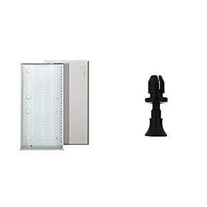 Leviton 47605-28W SMC Structured Media Enclosure with Cover, 28-Inch, White & 47615-NYL Push-Lock Pins for Structured Media Centers, Bag of 20