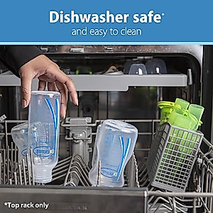 Dr. Brown's Natural Flow® Anti-Colic Options+™ Wide-Neck Bottle Essentials Gift Set with Breast-Like Nipple,100% Silicone HappyPaci™ Pacifier and Baby Bottle Travel Caps