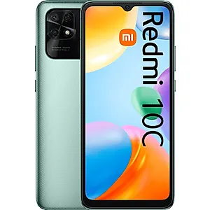 Xiaomi Redmi 10C 4G LTE (64GB + 3GB) Factory Unlocked 6.71" 50MP Camera (Only Tmobile - Mint Tello USA Market) + (w/Fast Car Charger Bundle) (Mint Green)