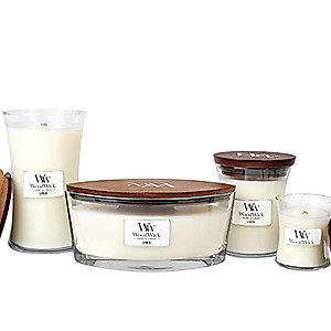 WoodWick Large Hourglass Candle, White Tea & Jasmine, 21.5 oz