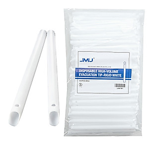 JMU 100Pcs Dental HVE Suction Tips, Dental Evacuation Tips, High Volume Evacuator Tips, Disposable Vented Evacuation Aspirator Tips