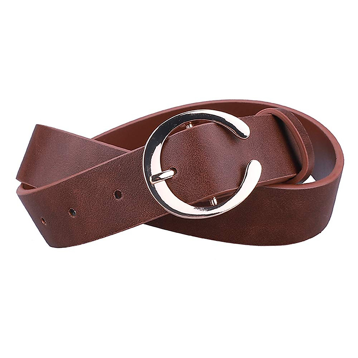 Earnda Leather Belt Women's Western Brown Large