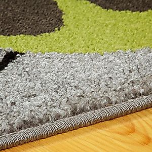 Superior Lana Collection, 6mm Pile Height with Jute Backing, Quality and Affordable Area Rugs, 4' x 6' Grey