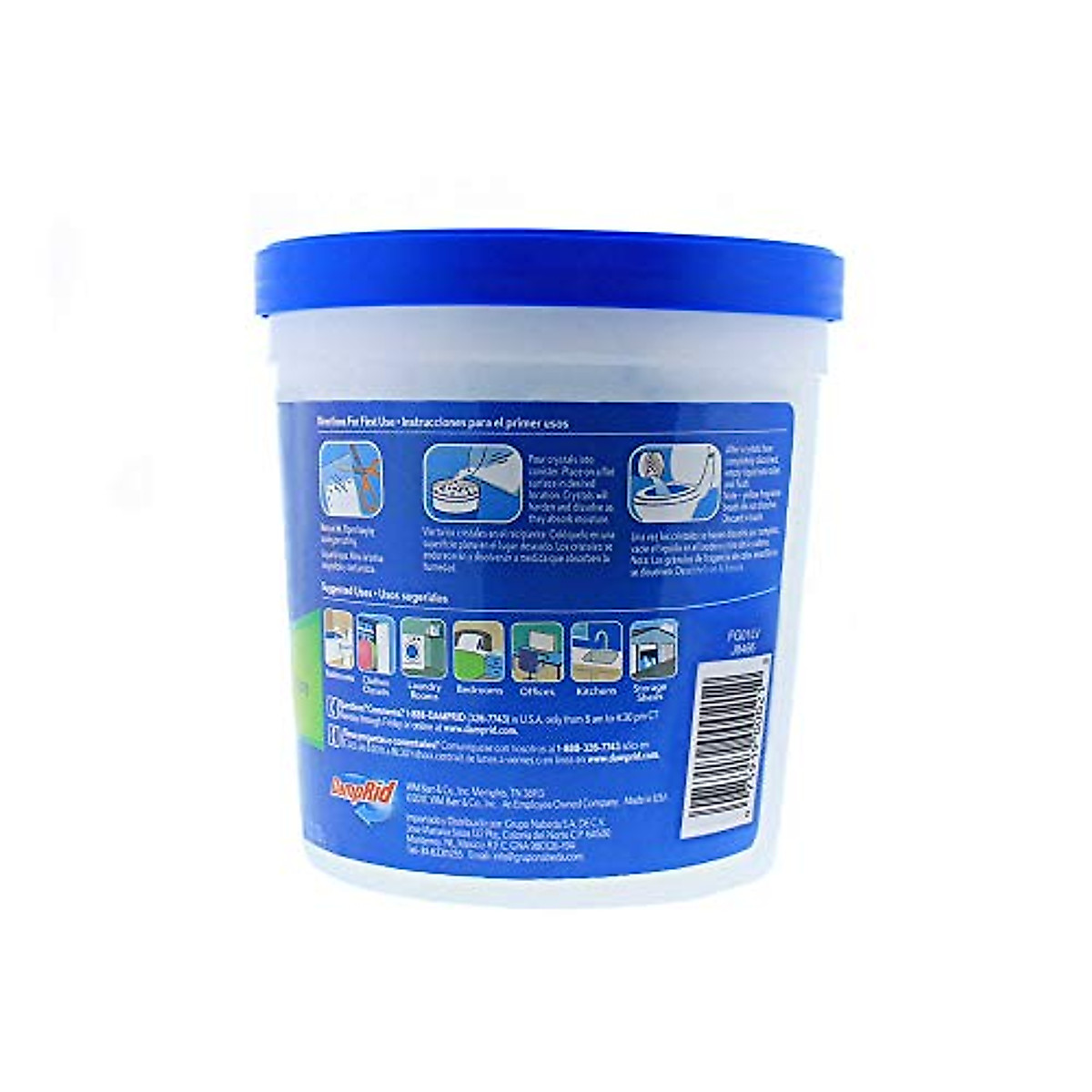 DampRid Absorber-10.5oz Refillable Absorber Traps Moisture for Fresher, Cleaner Air, 10.5oz cups - 4 pack, Blue, 4 Count