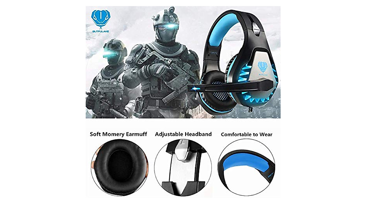 BUTFULAKE Gaming Headset: Surround Sound & Comfort