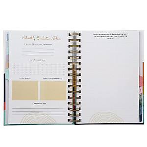 2023 Weekly and Monthly Planner - DRYEUUR Weekly Academic Planner 12 Monthly Tabs , 6.3"×8.4", Hardcover, Simple Design for Productivity