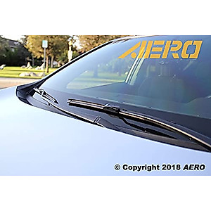 AERO Avenger 28"+28" I&L Pinch Tab Premium All-Season Beam Windshield Wiper Blades OEM Replacement for Ford Edge Escape Focus with Extra Rubber Refill + 1 Year Warranty (Set of 2)