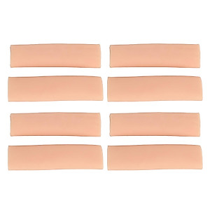 4 Pairs Reusable Toe Sleeves Cushioned Elastic Toe Pad Protectors for Blisters Fingers, Soft Resilient, Secure Wrapped, Skin Friendly, Adjustable Sizing