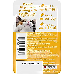 Purina Friskies Pureed Cat Food Topper, Lil’ Shakes With Enticing Chicken - (16) 1.55 oz. Pouches