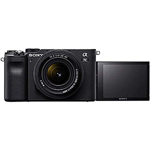 Sony Alpha a7C Mirrorless Digital Camera Bundle with FE 28–60 mm F4–5.6 Lens, Extra Battery, Gadget Bag, Card Reader, Professional Cleaning Kit, Blower & Microfiber Cloth | Compact Full-Frame Camera