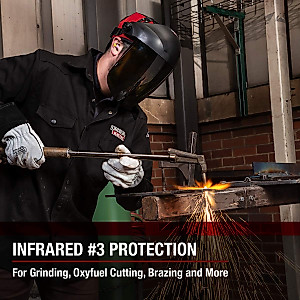 Lincoln Electric OMNIShield Replacement Faceshield Lens | Shade 3 IR | High Density | KP3758-1