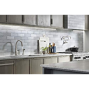 KOHLER 22066-VS Graze Wall-Mount Pot Filler, Pot Filler Faucet, Kitchen Sink Pot Filler Faucets, Vibrant Stainless