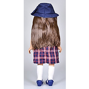 Kindred Hearts Dolls Paige Brown Hair Brown Eyes PVC Girl Doll, Brunette, 18" (Amazon Exclusive)