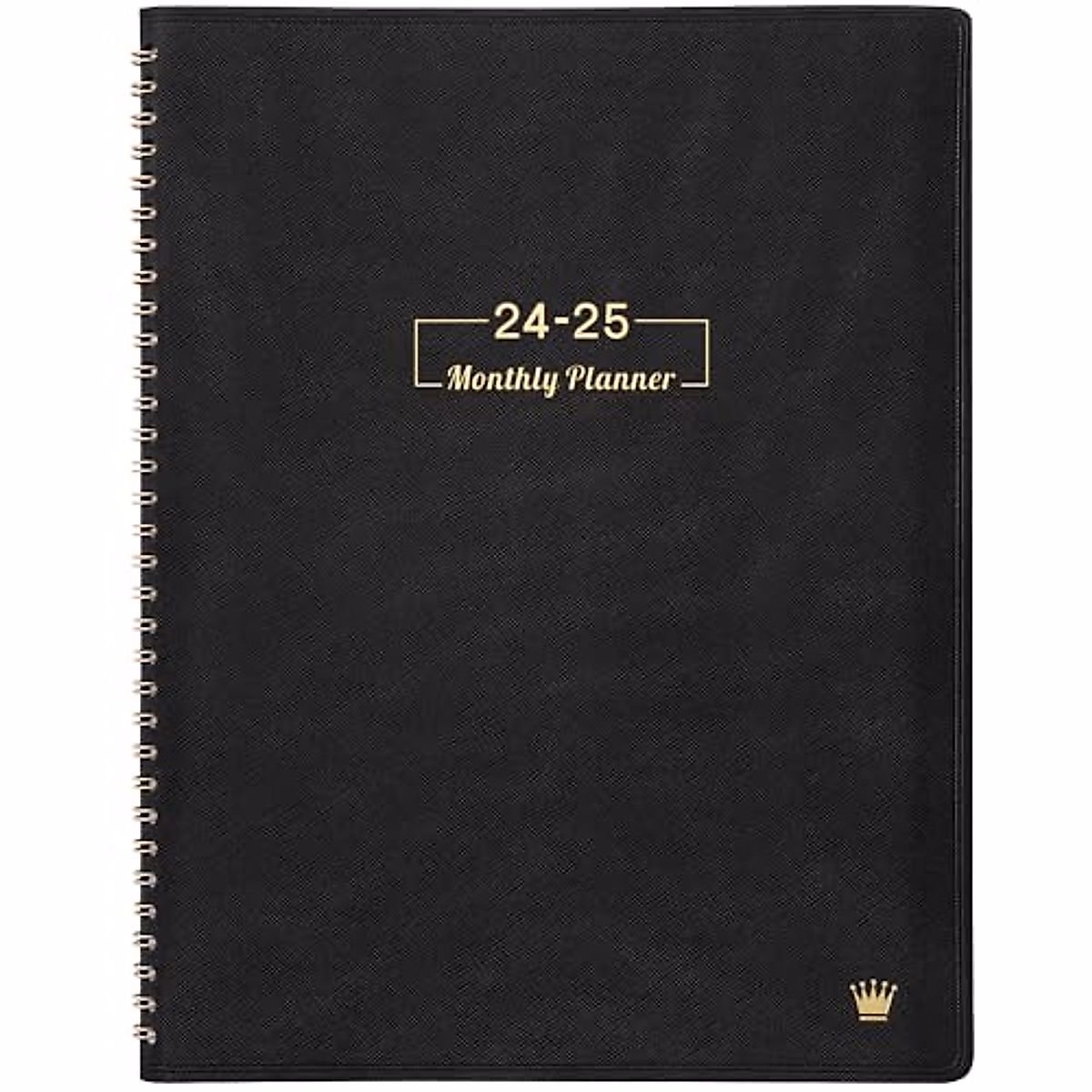 2024-2025 Monthly Planner - 18 Monthly Planner/Calendar 2024-2025, Jul 2024 - Dec 2025, 8.86" x 11.4", Monthly Tabs, Faux Leather, Pocket, 25 Note Pages, Passwords, Twin-Wire Binding, Thick Pape