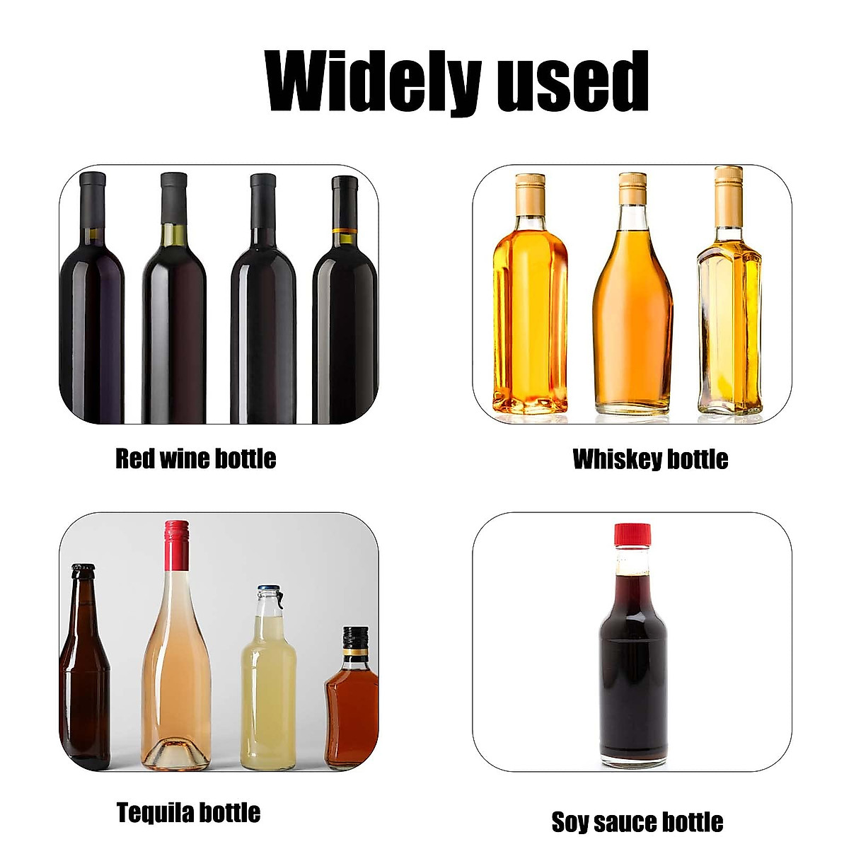 6 Pieces Silicone Wine Bottle Caps Reusable Beer Bottle Stopper Replace Bottle Stoppers for Corks to Keep Wine Fresh