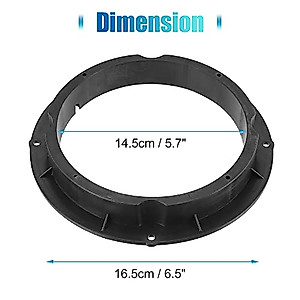uxcell 2pcs 6.5" Speaker Spacer Rings Audio Subwoofer Speaker Mounting Adapter for Kia Sportage