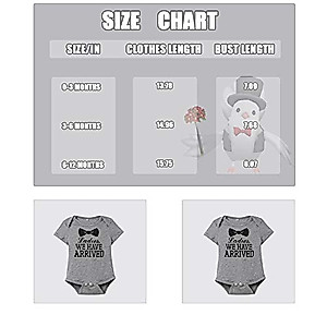 bakjuno Newbron Gentleman Rompers Baby Boy Bodysuits Cute Twins Romper (Gray02, 0-3 Months)