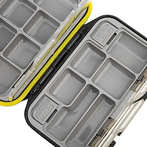 Valentine's Day Carnival Fishing Tackle Box, Fishing Tackle Storage Bag, ABS Waterproof Fishing Tackle Box Bait Lure Hooks Storage Case Organizer Container Accessory(Black)