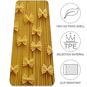 Yoga Mat, Yoga Mats for Home Workout, Workout Mat, Exercise Mats, Pilates Mat, Pasta Food Pictures
