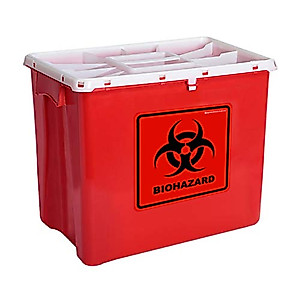 Biohazard Stickers- 5.5" x 5.5" Biohazard Labels (Pack of 10) - UV Coated Label- Biohazard Warning Sign for Labs, Hospitals and Industrial Use Universal Biohazard Symbol by Ignixia