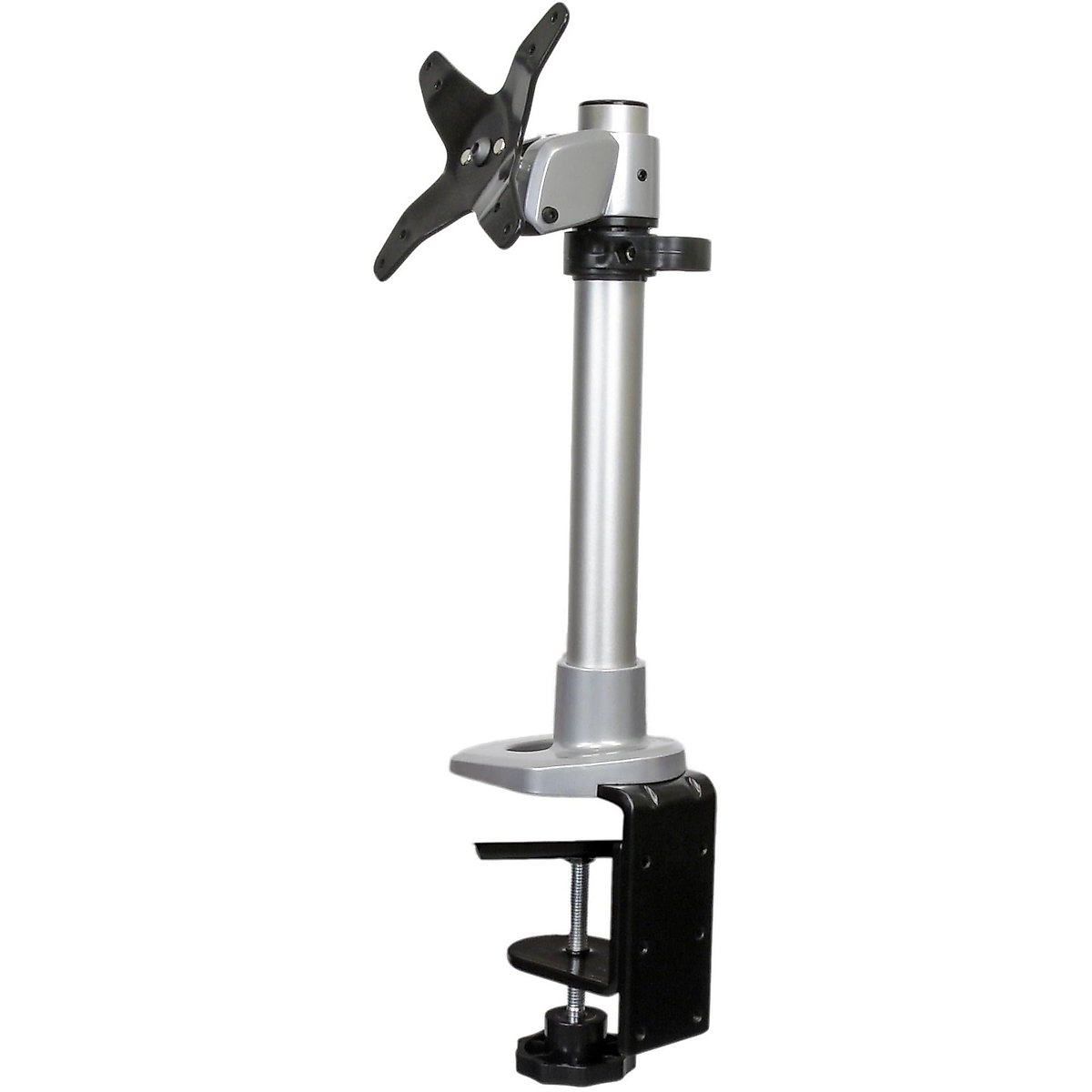 StarTech.com Monitor Desk Mount - Adjustable - Supports Monitors Up to 30" (30.9lb/14kg) - Premium Single Screen VESA Monitor Mount - Desk & Grommet Clamp -Silver (ARMPIVOT)