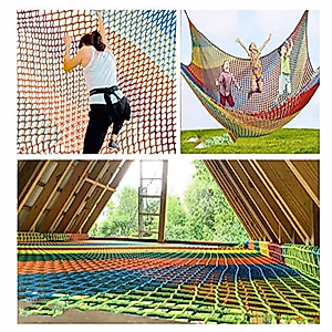 Tree House net Climbing Net Kids Outdoor Treehouse for Kids and Adults Playground Play Safety Net Climbing Cargo net Tree House Accessories Double Layers (Size : 3X4.5m)