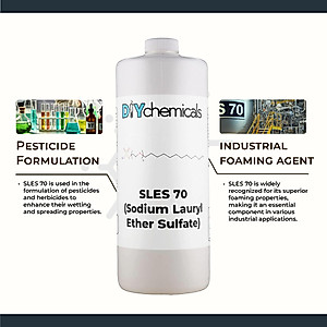 DIYChemicals | High Purity 70% Sodium Lauryl Ether Sulfate (SLES) (1 Quart (32 fl oz))