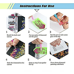 Diamond Painting Kits for Adults, 5D DIY Full Drill Round Art Gems Mushroom Forest Diamond Art Perfect for Home Wall Deco Diamond Dotz 12x16inch