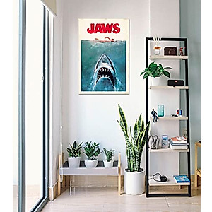 Jaws - Movie Poster (Regular Style - Retro/Vintage Design) (Size: 24" x 36")