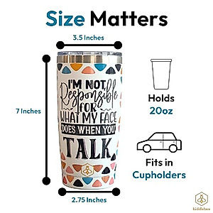 Biddlebee 20oz Coffee Tumbler with Leakproof Lid – Birthday Gift for Women, Best Friend, Sister, Teacher Appreciation, Unique Mom Gift from Daughter