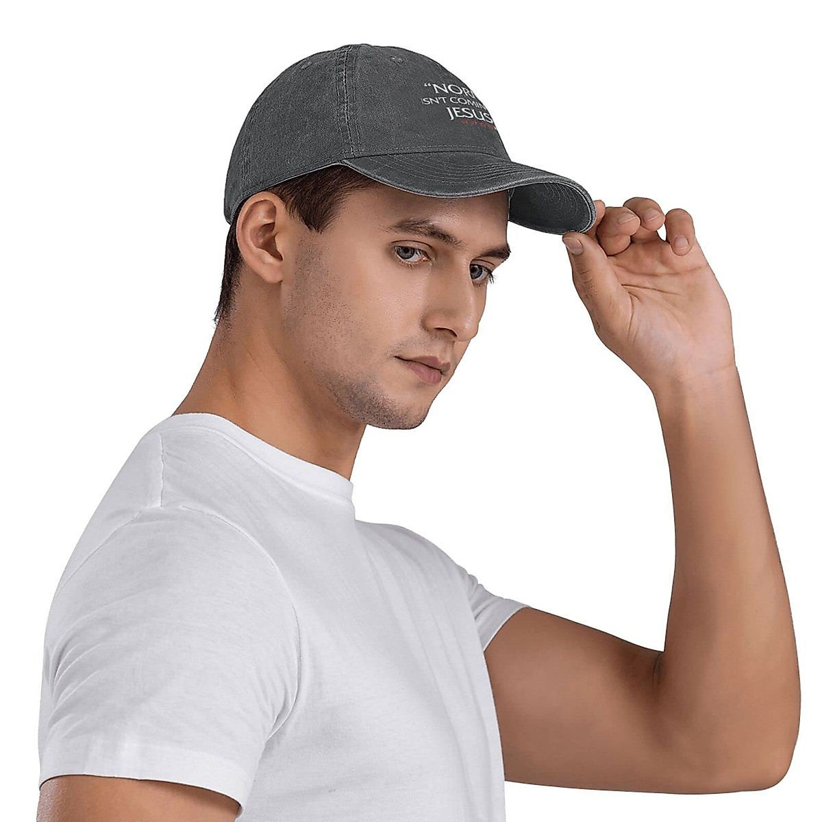 Normal Isn't Coming Back But Jesus is Revelation 14 Dad Hats for Men 90s Vintage Washed Distressed Cotton Adjustable Hats