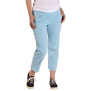 JAG Jeans Women's Echo Crop in Dolce Twill, Azure, 2 Petite