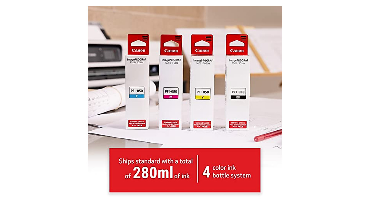 Canon imagePROGRAF TC-20 24" Large Format Poster & Plotter Printer ...