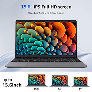 Maxsignage 15.6'' Laptop, Windows 11 Laptop Computer, 12GB DDR4 RAM 512GB SSD, Intel Celeron Quad Core Jasper Lake N5095, FHD IPS 1920x1080 Screen, Ultra Slim Lightweight, Numeric Keypad, Webcam