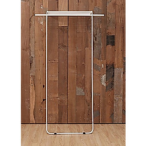 idee Free Standing Leaning Multi-Functional Coat and Shoe Rack, Space-Saving Garment Organizer, EDLR142W