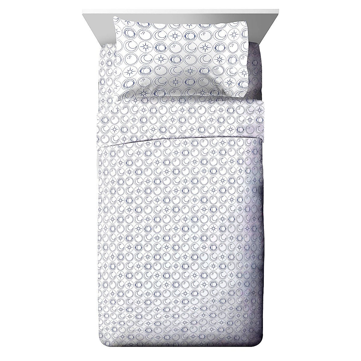 Jay Franco Space 5 Piece Full Bed Set - Includes Comforter & Sheet Set- Bedding Features Spaceships & Rocketships - Super Soft Fade Resistant Microfiber