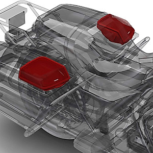 Rockford Fosgate TMS69BL9813 Power Harley Davidson Saddlebag Speaker Audio Kit with Harness and All Installation Hardware (1998-2013)