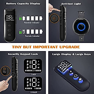 FATEAR Dog Shock Training Collar with Remote 2000ft for Large Medium Small Dogs, Rechargeable Waterproof Electric Collar with 3 Modes, Beep, Vibration and Shock