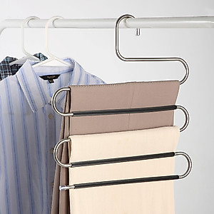 Mr. Pen- Pants Hangers Space Saving, 5 Pack, Pant Hangers Space Saving, Hangers for Pants Hanger, Pant Hanger for Pants, Hangers Pants, Jeans Hangers Space Saving, Jean Hangers Space Saving