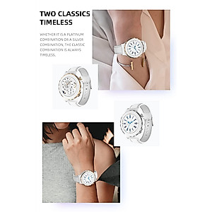 HANDA Smart Watch for Women, Fitness Tracker Smartwatch with Heart Rate Blood Oxygen Sleep Monitor Bluetooth Call Pedometer AI Voice Control IP67 Waterproof Activity Tracker for Android iOS (Gold)