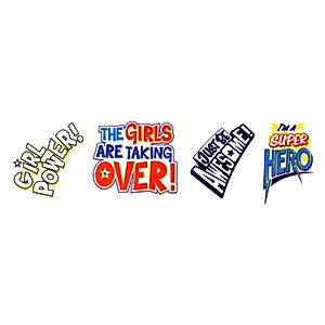 DC Super Hero Girls - 75 Assorted Temporary Tattoos
