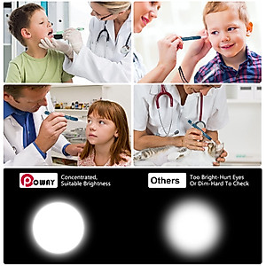 Pen Lights for Nurses Doctors, Opoway Medical EMT EMS Penlight with Pupil Gauge, Reusable LED Pen Light Flashlight for Physician Clinical Eye Exam Nursing Students Veterinary with Batteries Green&Blue