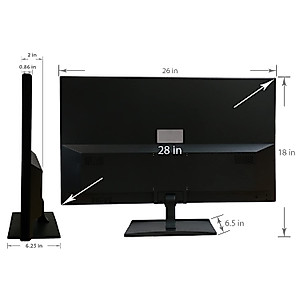 1stPV 27" 4K UHD Professional LED Monitor, 3840 x 2160 (4K@60Hz) Resolution, Quad/PIP/POP Display, HDMI 1@60Hz, HDMI 2&3@30Hz, DP@60Hz, 1.073G Color, Super Slim Design, for Security and Gaming