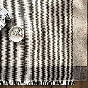 Hauteloom Barraute Hallway, Kitchen Runner Rug - Cottage - Black, Gray, Beige - 2'6" x 8'