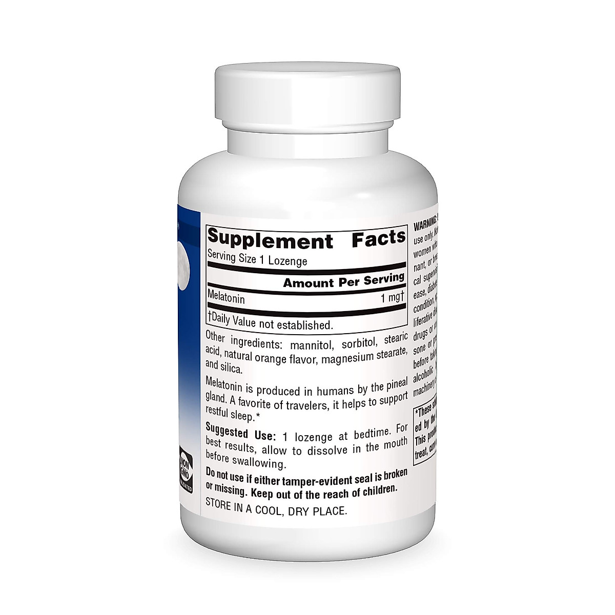 Source Naturals Melatonin 1 mg - 300 Orange Flavored Lozenges