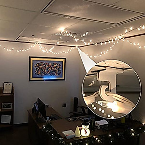 50Pack Drop Ceiling Hooks Aluminum Ceiling Hooks for Hanging Drop Ceiling Clips, T-Bar Track Clip Ceiling Grid Clips for Hanging Classroom Light Plants Office Signs Decorations