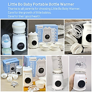 Little Bo Baby Portable Bottle Warmer Set Travel Bottle Warmer for Breastmilk and Formula Bottle Warmer