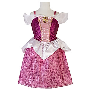 Disney Princess Aurora Dress Costume for Girls, Perfect for Party, Halloween Or Pretend Play Dress Up, 4-6X